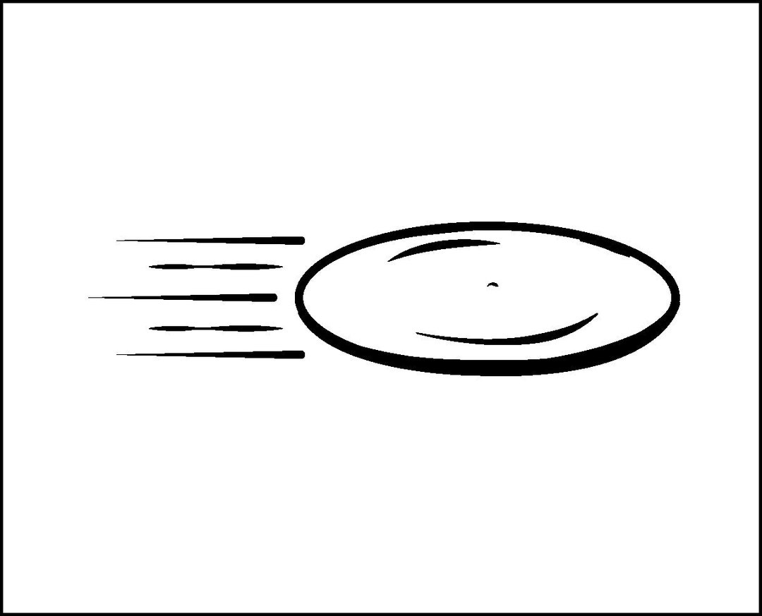 Disc Golf Disc Flying .svg .pdf .png Frisbee Flying - Etsy