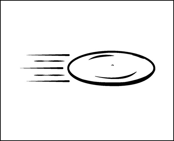 Disc Golf Disc Flying .svg .pdf .png Frisbee flying | Etsy