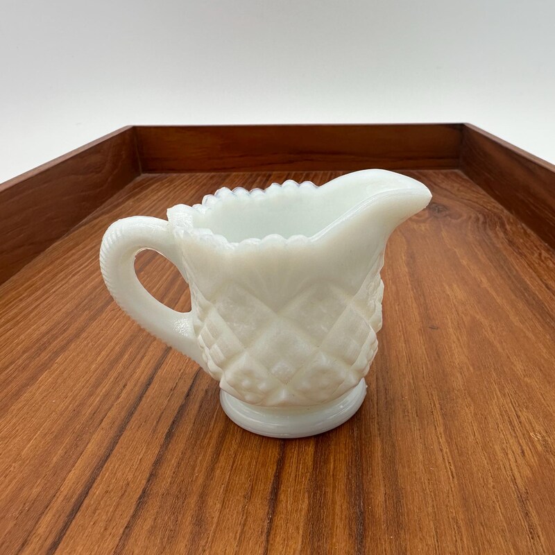 Milk Glass Pitcher - Etsy