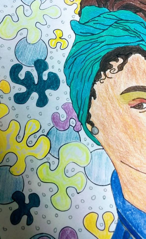 Wrap Queens Coloring Book Adult Coloring Book Coloring Book Head Wraps ...