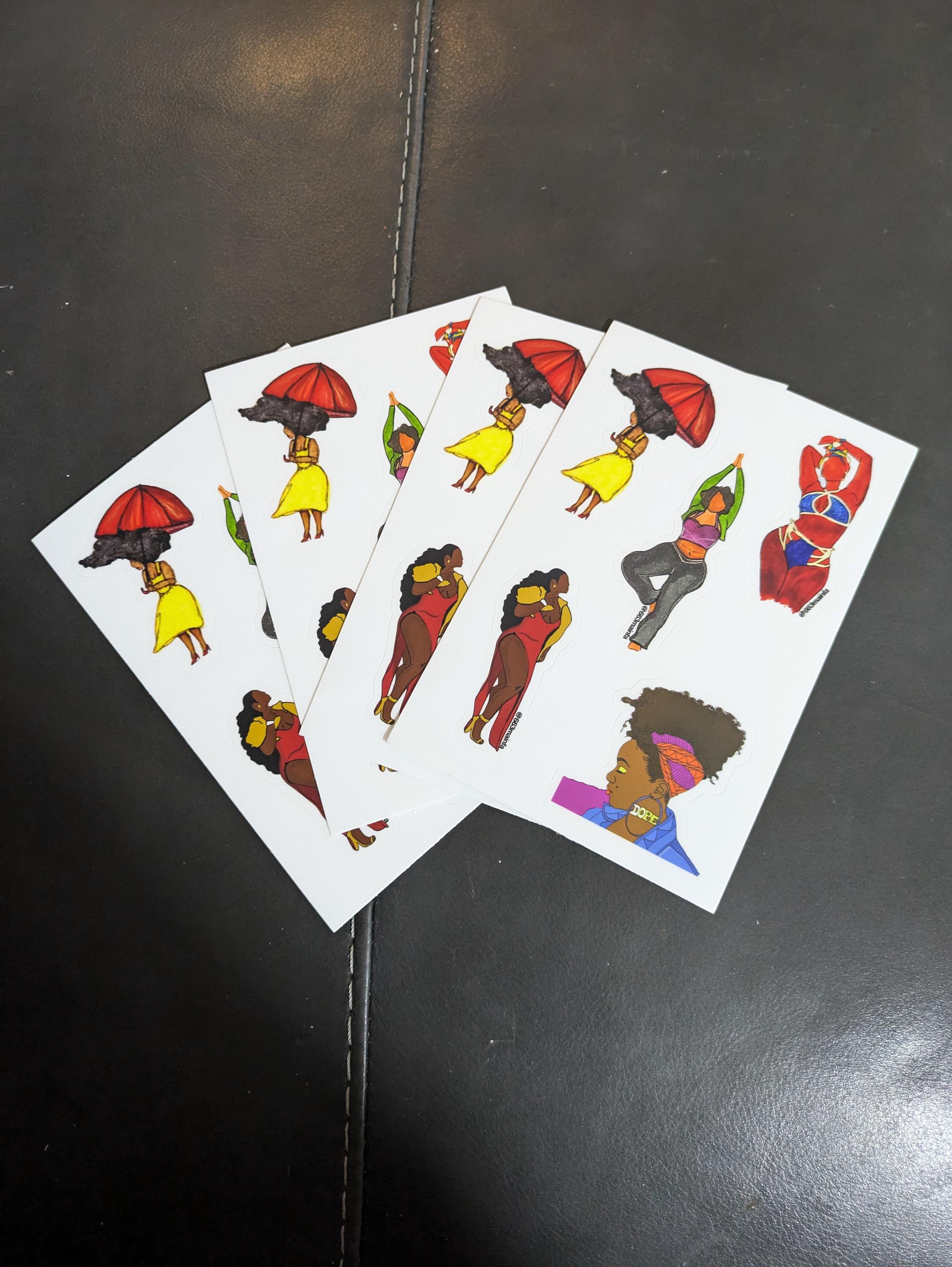 Soft Girl Era Stickers | Self Care Stickers | Black Girl Magic Stickers ...