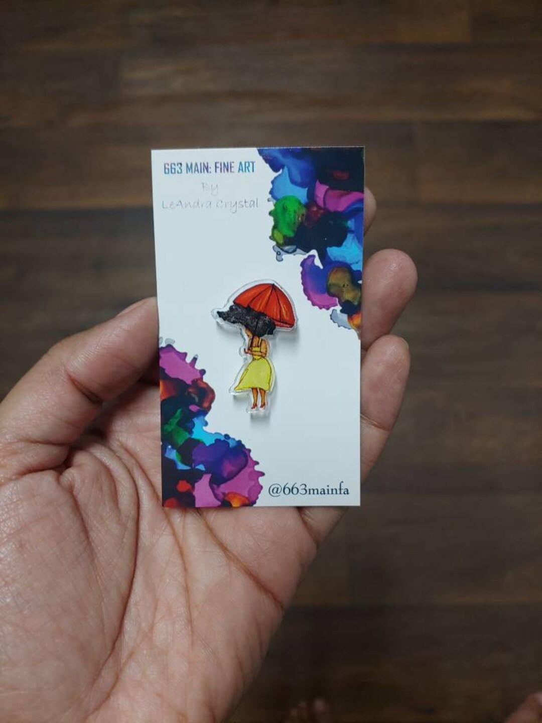 Umbrella Pin | Red Umbrella Pin | Girl With Umbrella Pin | April ...