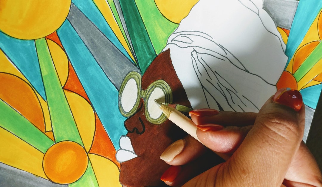 Wrap Queens Coloring Book| Adult Coloring Book | Coloring Book | Head ...