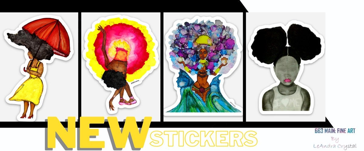 I AM Sticker Woman of Color Sticker Head Wrap Sticker Regal Sticker - Etsy