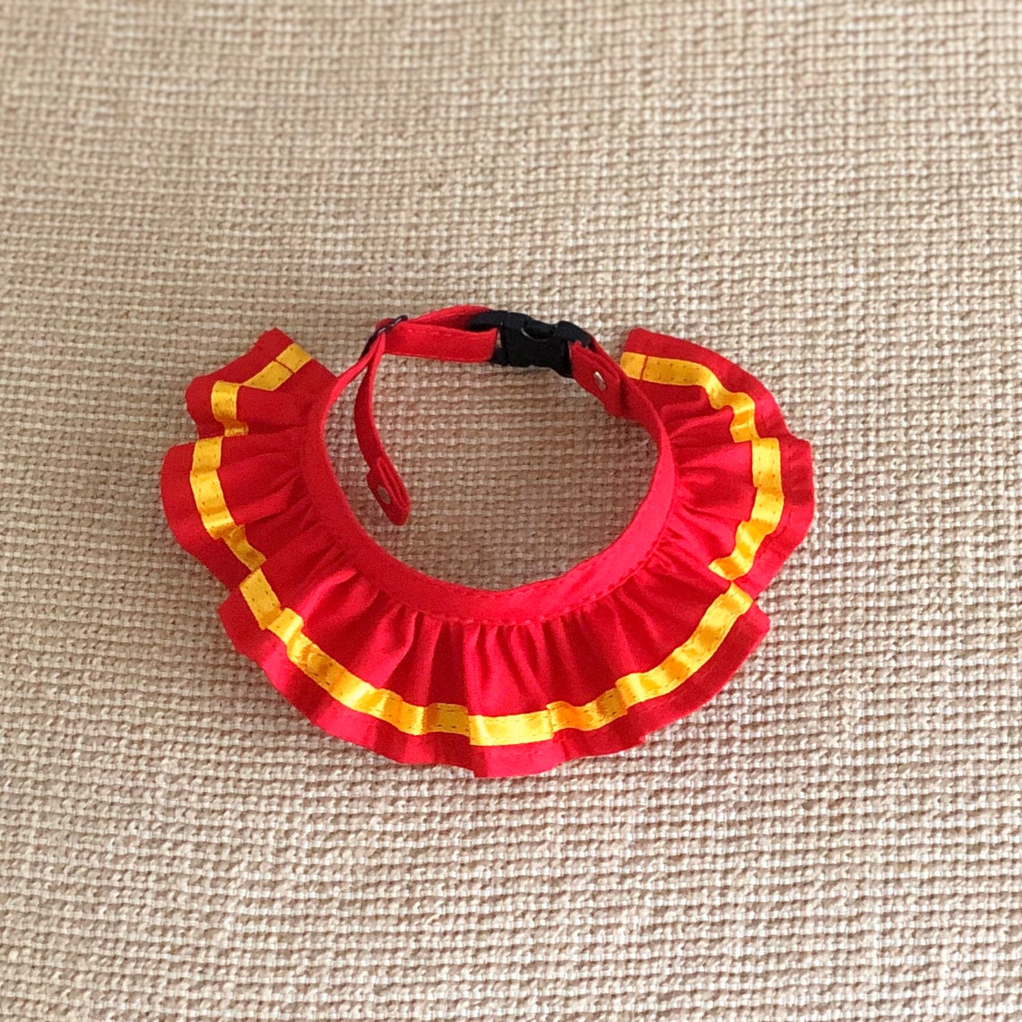 Red ruffle collar for pet bunny rabbit and other small pets | Etsy