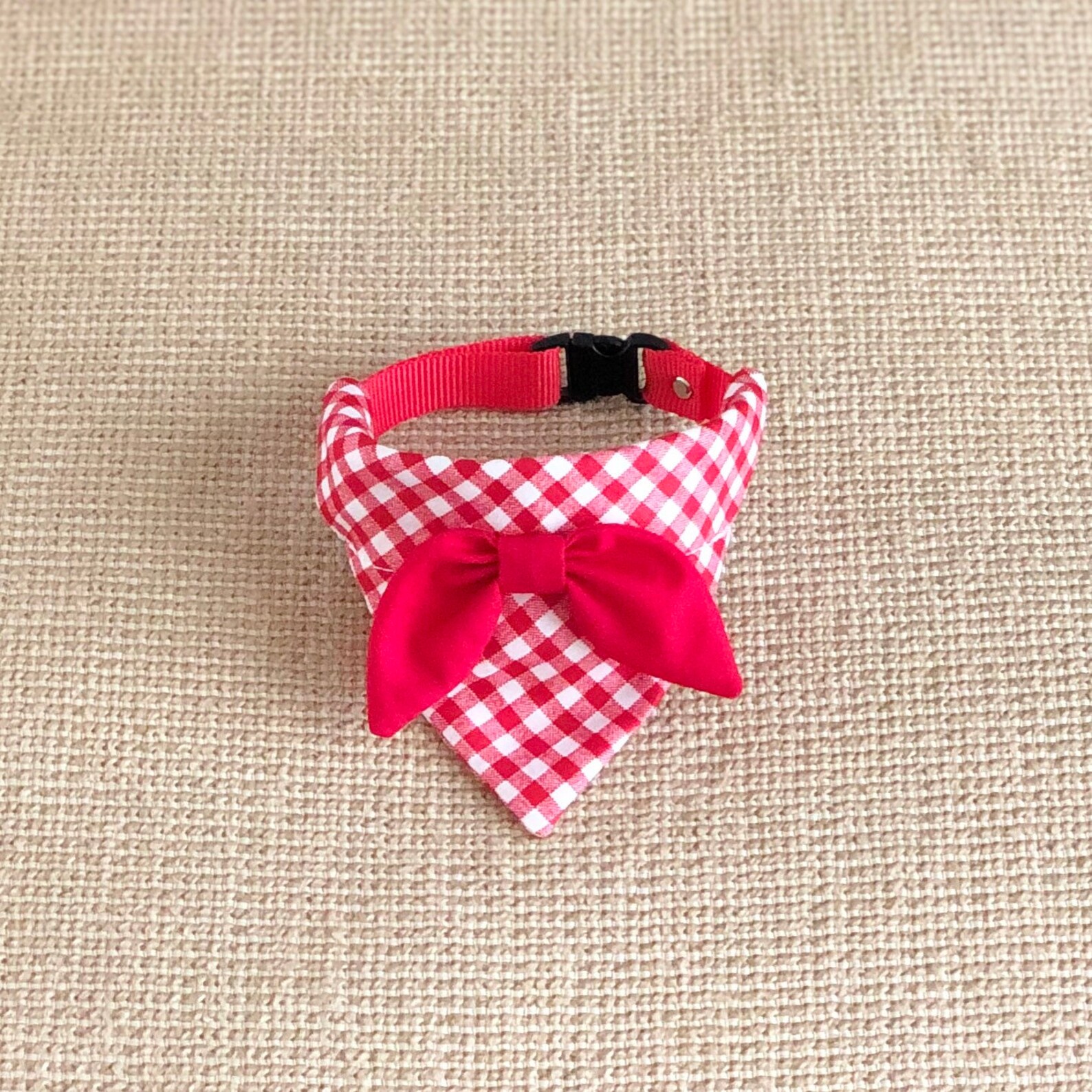 Checkered Chef Bandana/bib Over the Collar for Small Pet - Etsy