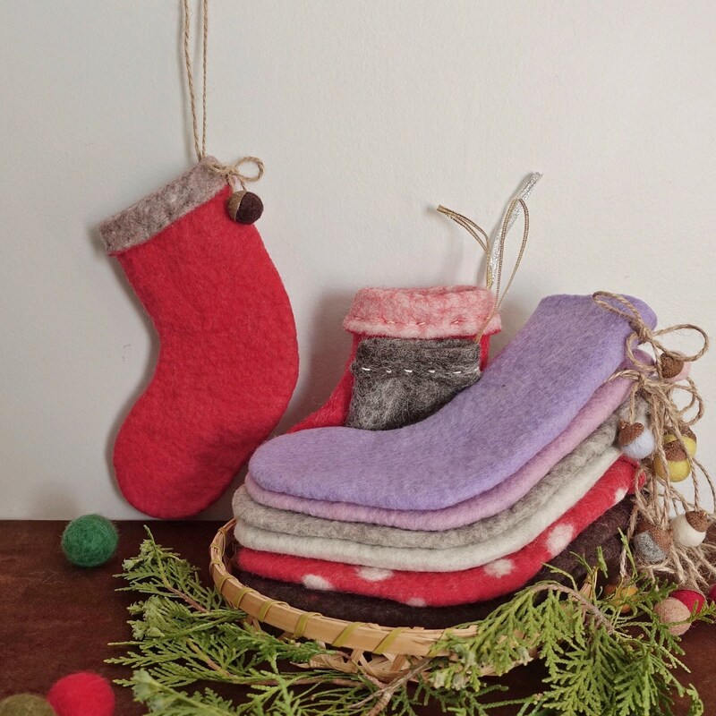 Felted Wool Stocking - Etsy