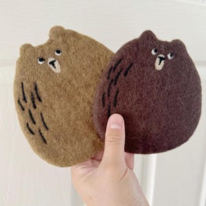 Hand Felted Coasters, Cup Mat, Cat Coaster, Duck Coaster, Frog Coaster ...