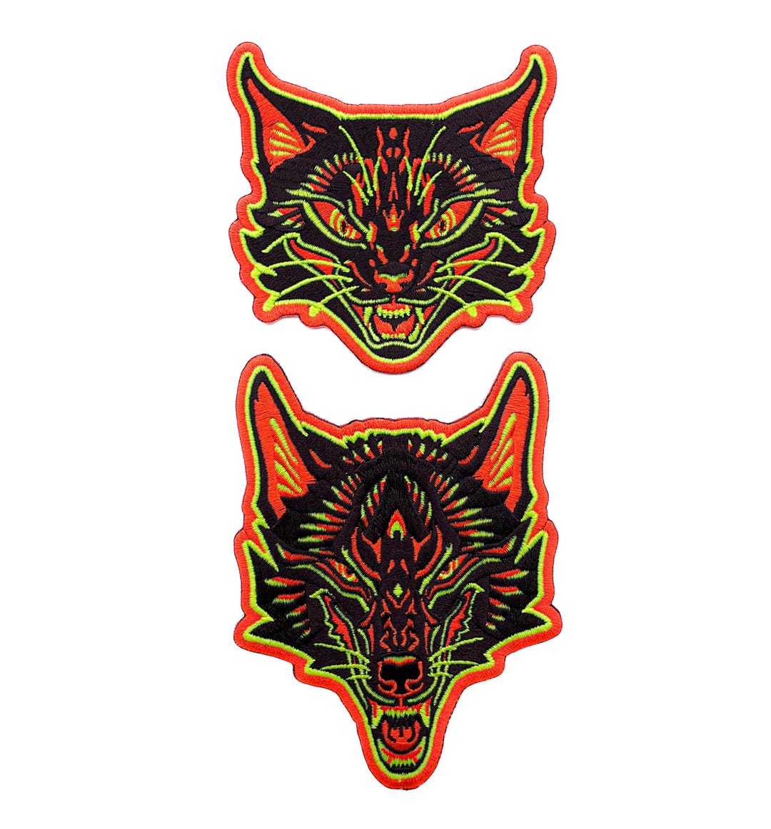 Neon Critter Embroidered Patch - Etsy