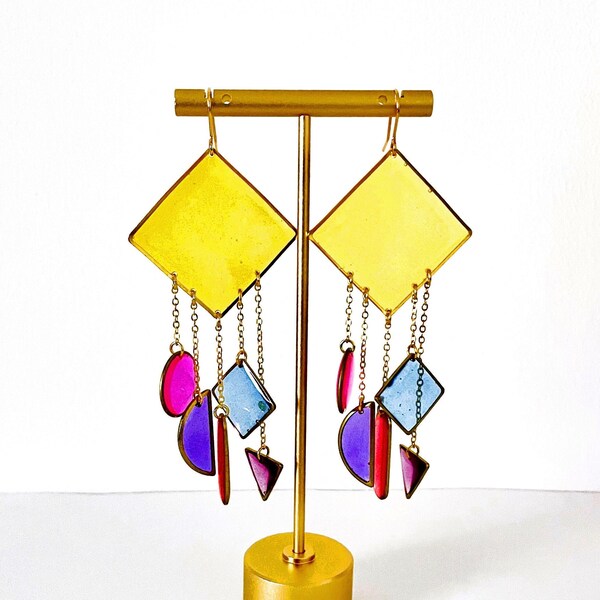 Resin Earrings - Etsy
