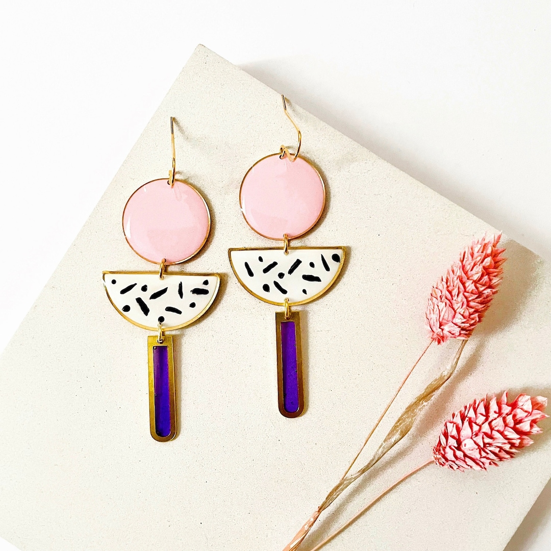 Fun Statement Earrings: 80s Style Retro Jewellery - Etsy