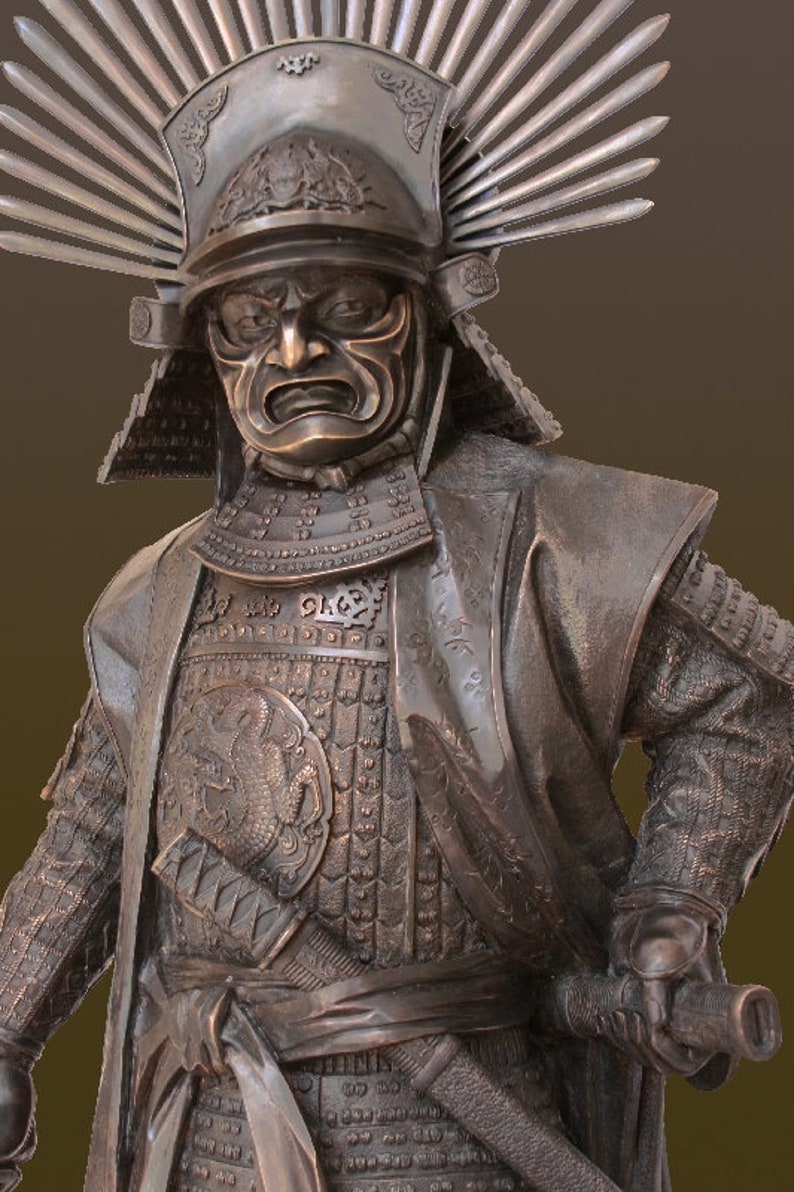 Toyotomi Hideyoshi sculpture Bronze Samurai samurai armor in | Etsy