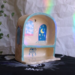 Portals Shrine, Handmade Clay Shrine, Hand Painted Mini Shrine, Altar ...