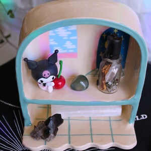 Portals Shrine, Handmade Clay Shrine, Hand Painted Mini Shrine, Altar ...