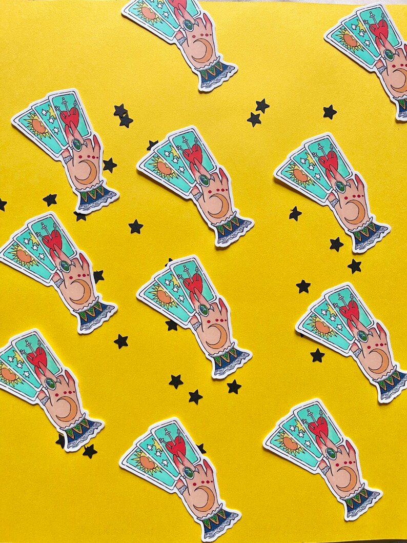 Tarot Cards Sticker Vinyl Sticker Matte Tarot Sticker - Etsy