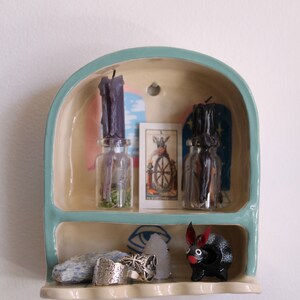 Portals Shrine, Handmade Clay Shrine, Hand Painted Mini Shrine, Altar ...