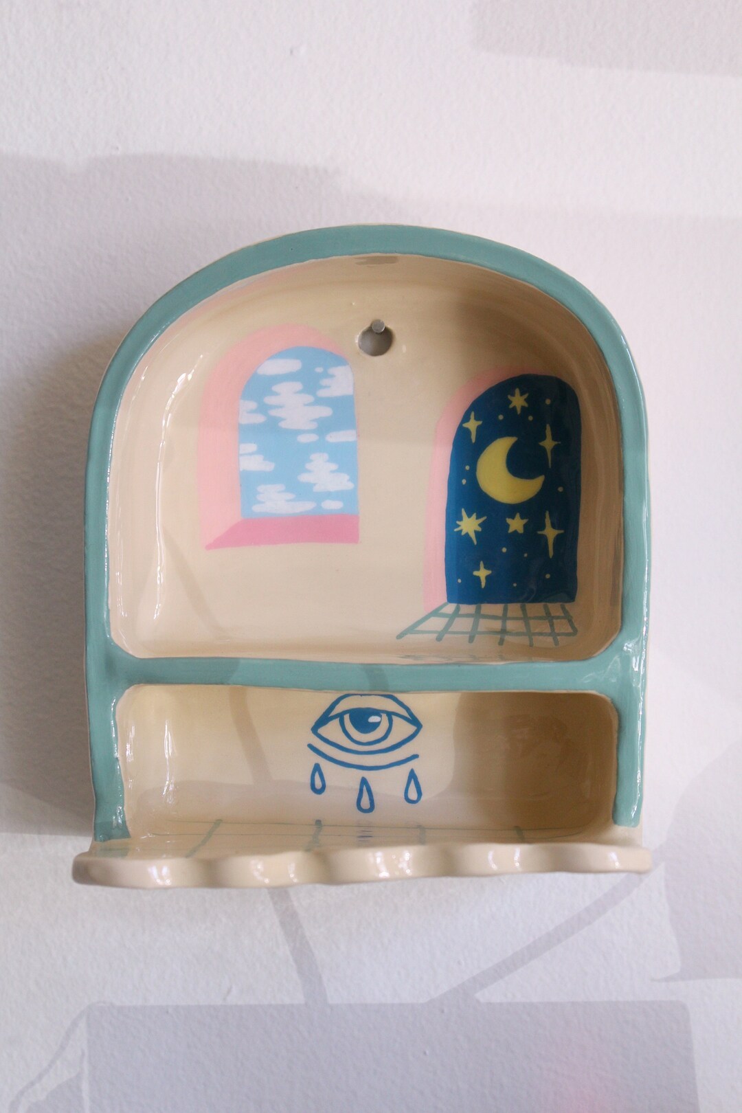 Portals Shrine, Handmade Clay Shrine, Hand Painted Mini Shrine, Altar ...