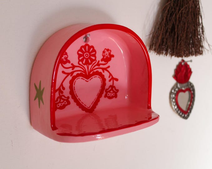 Love Shrine,made to Order, Handmade Clay Shrine, Hand Painted Mini ...