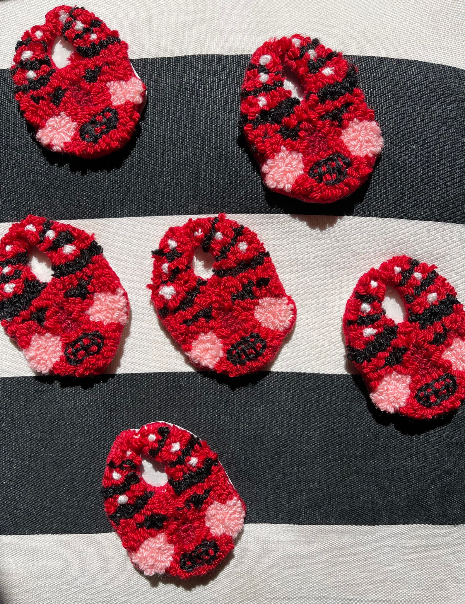 Diablito Punch Needle Patch Handmade Patch Iron on Patch - Etsy