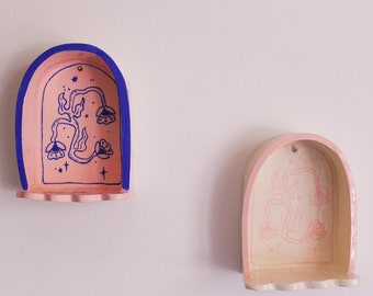 Portals Shrine, Handmade Clay Shrine, Hand Painted Mini Shrine, Altar ...