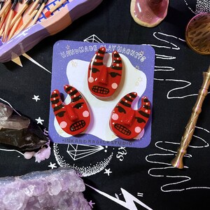 Little Devil Clay Magnet Handmade Magnet Clay Magnet Cute - Etsy