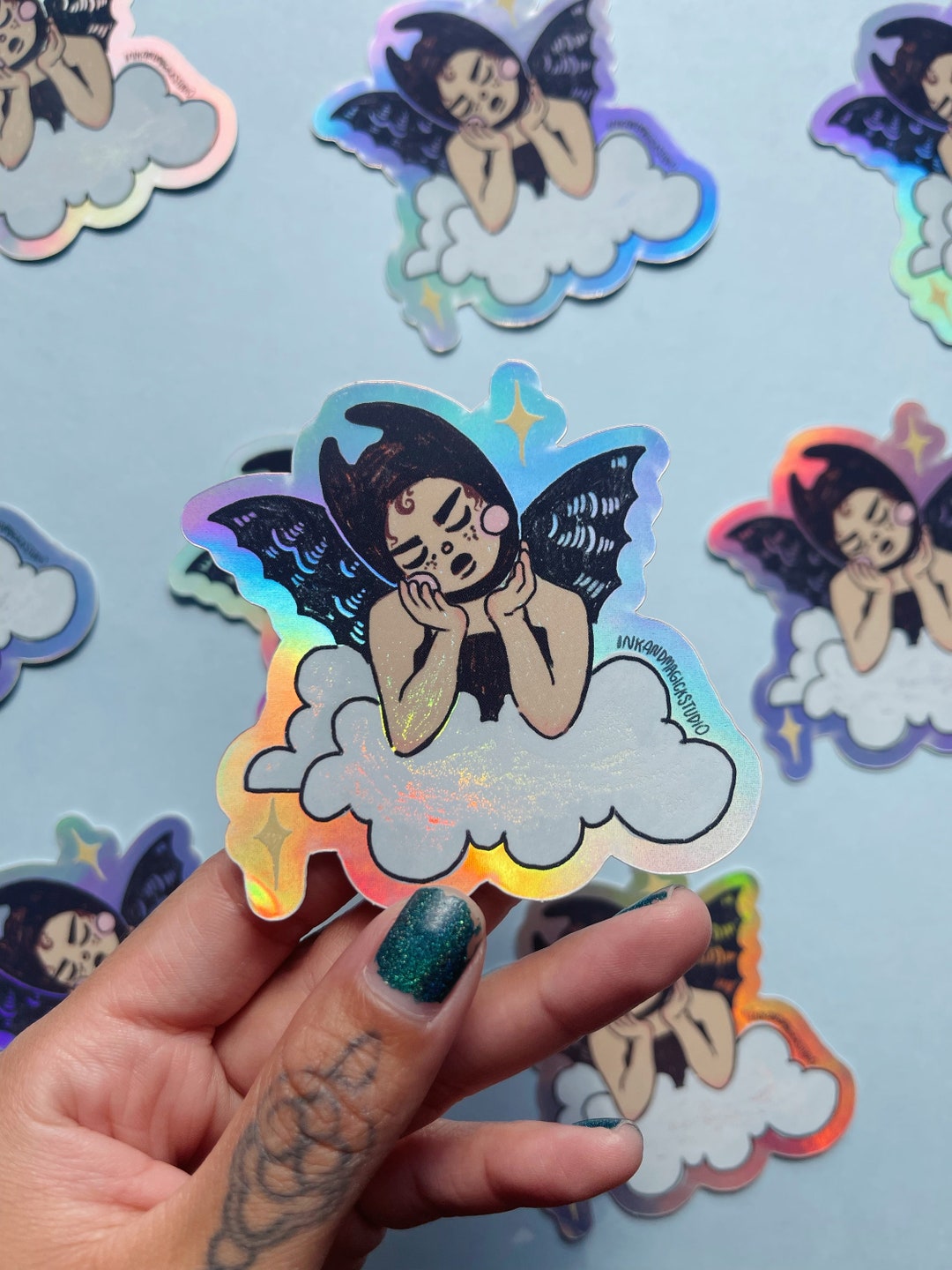 Sweet Baby Devil Sticker Vinyl Sticker Holographic Sticker - Etsy