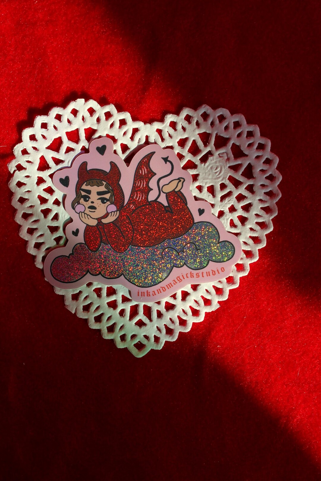 Diablita Enamorada Sticker, Vinyl Sticker, Pixie Dust Sticker, Latina ...