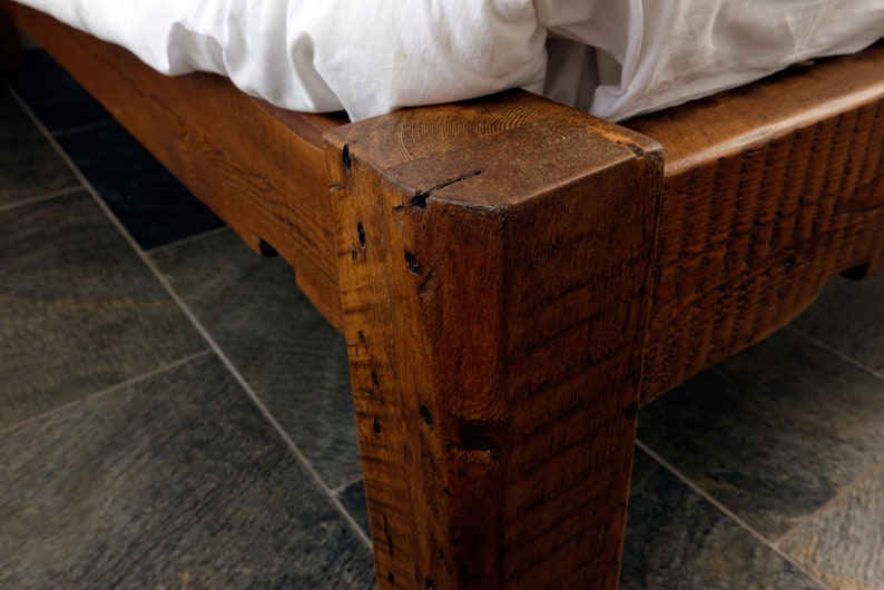 Reclaimed Wood Rafter Loft Bed Farmhouse Style - Etsy