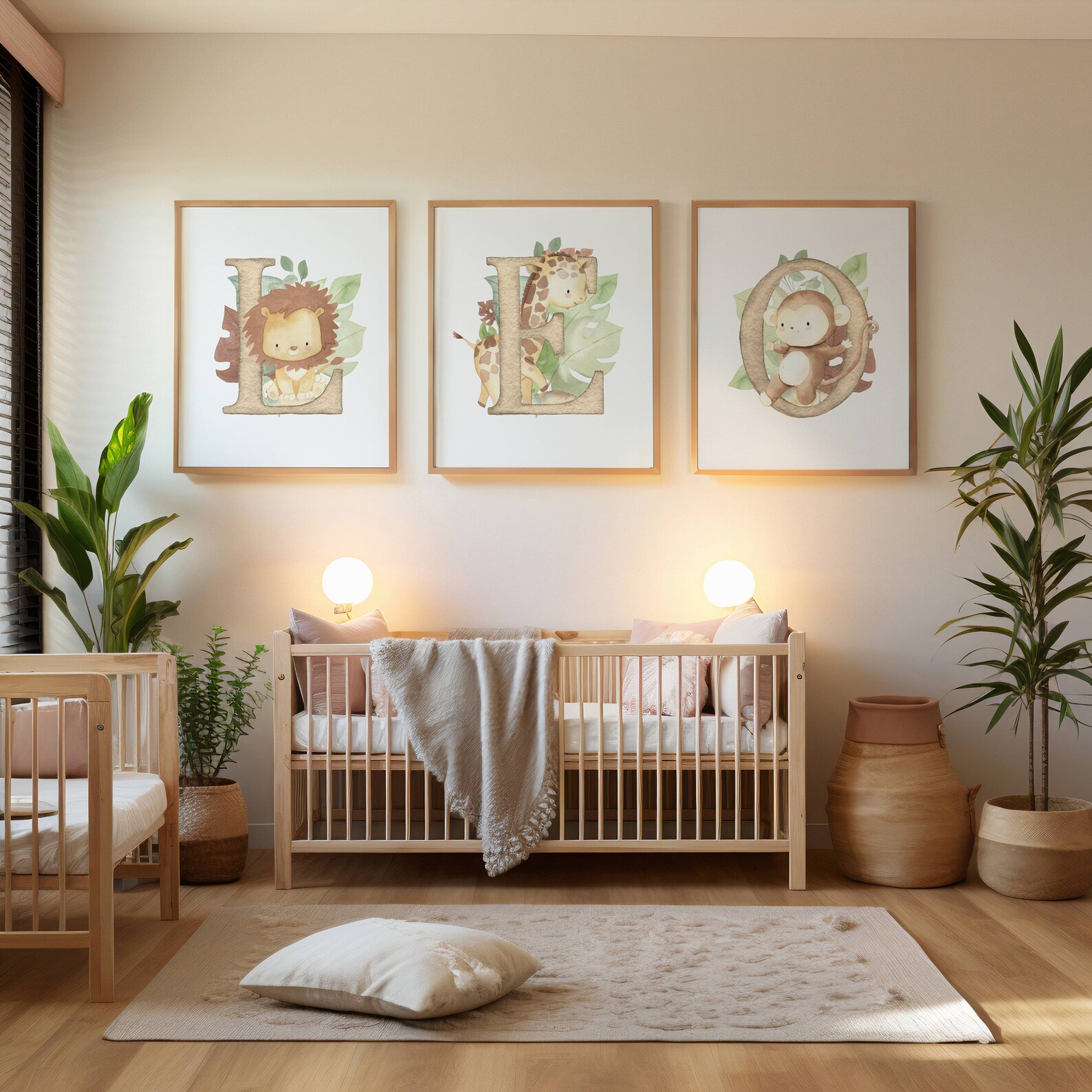 LEO, Leo Name Print, Leo Nursery Art Print, Leo Initials Prints, Safari ...