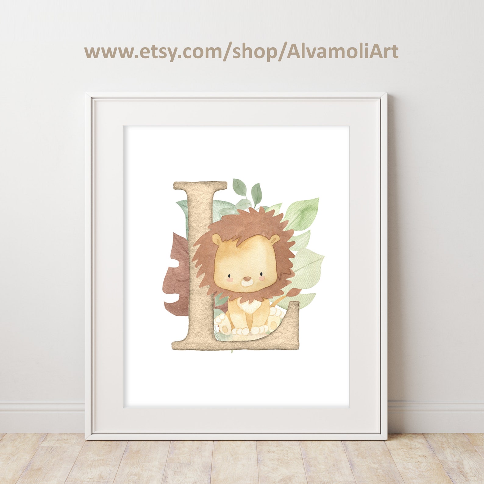 LEO, Leo Name Print, Leo Nursery Art Print, Leo Initials Prints, Safari ...