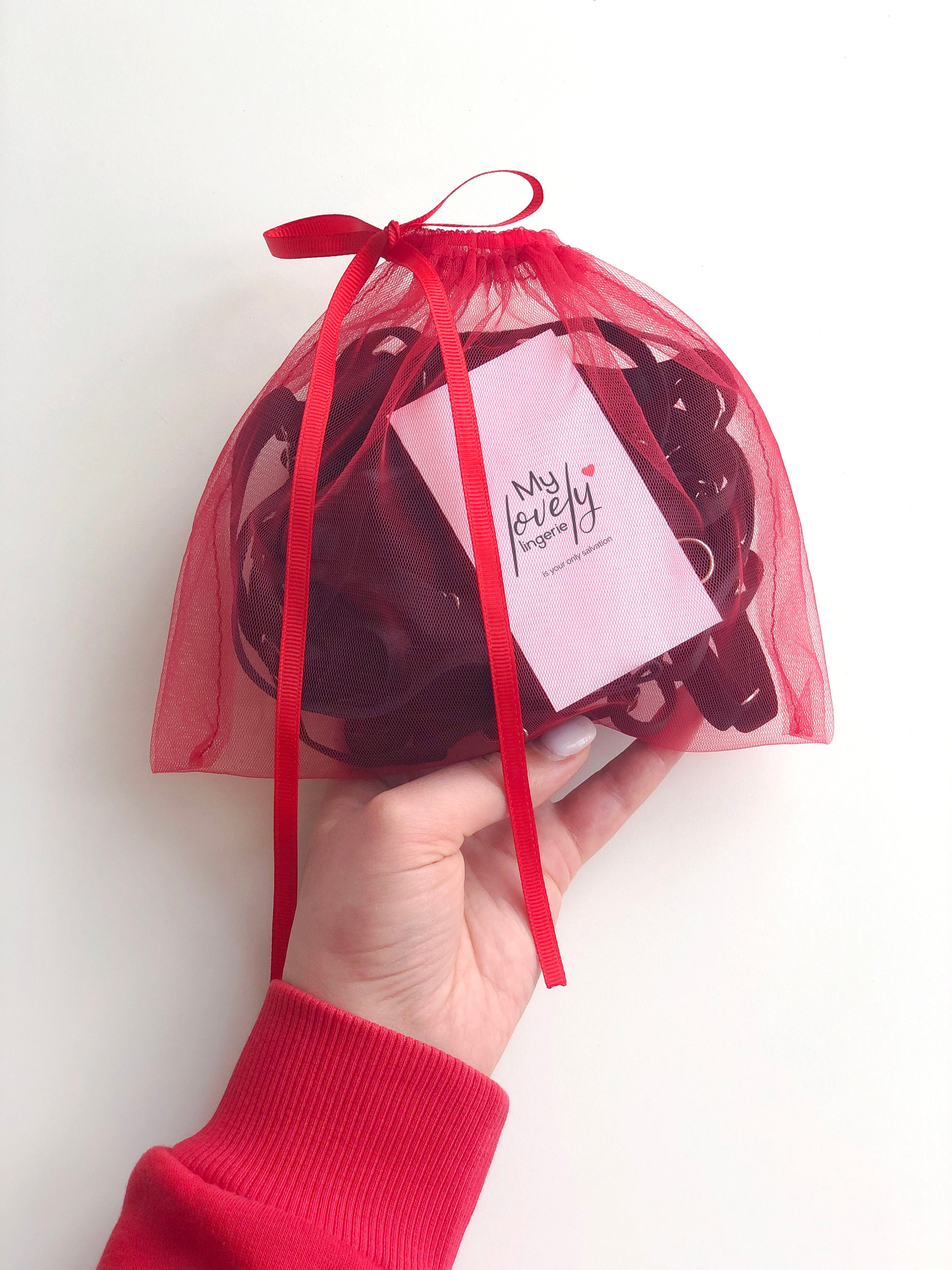 Gift Wrapping Available. Beautiful Handmade Sheer Mesh Bag for - Etsy UK