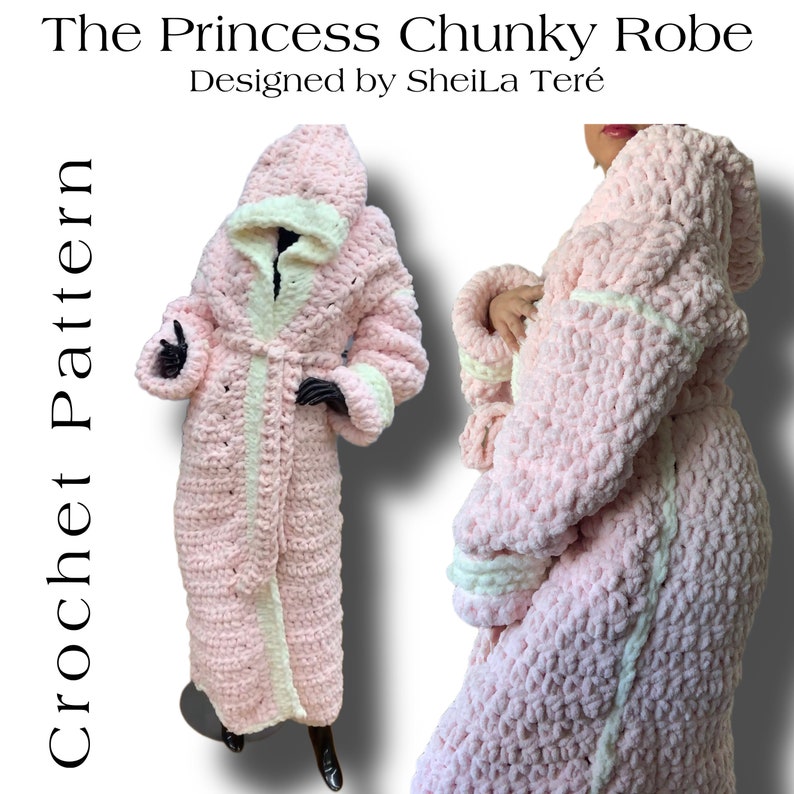 Chunky Crochet Robe Pattern: Easy Loungewear (PDF Download) - Etsy