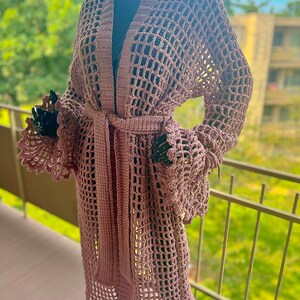 Mesh Cardigan Crochet Pattern Beginner Friendly - Etsy