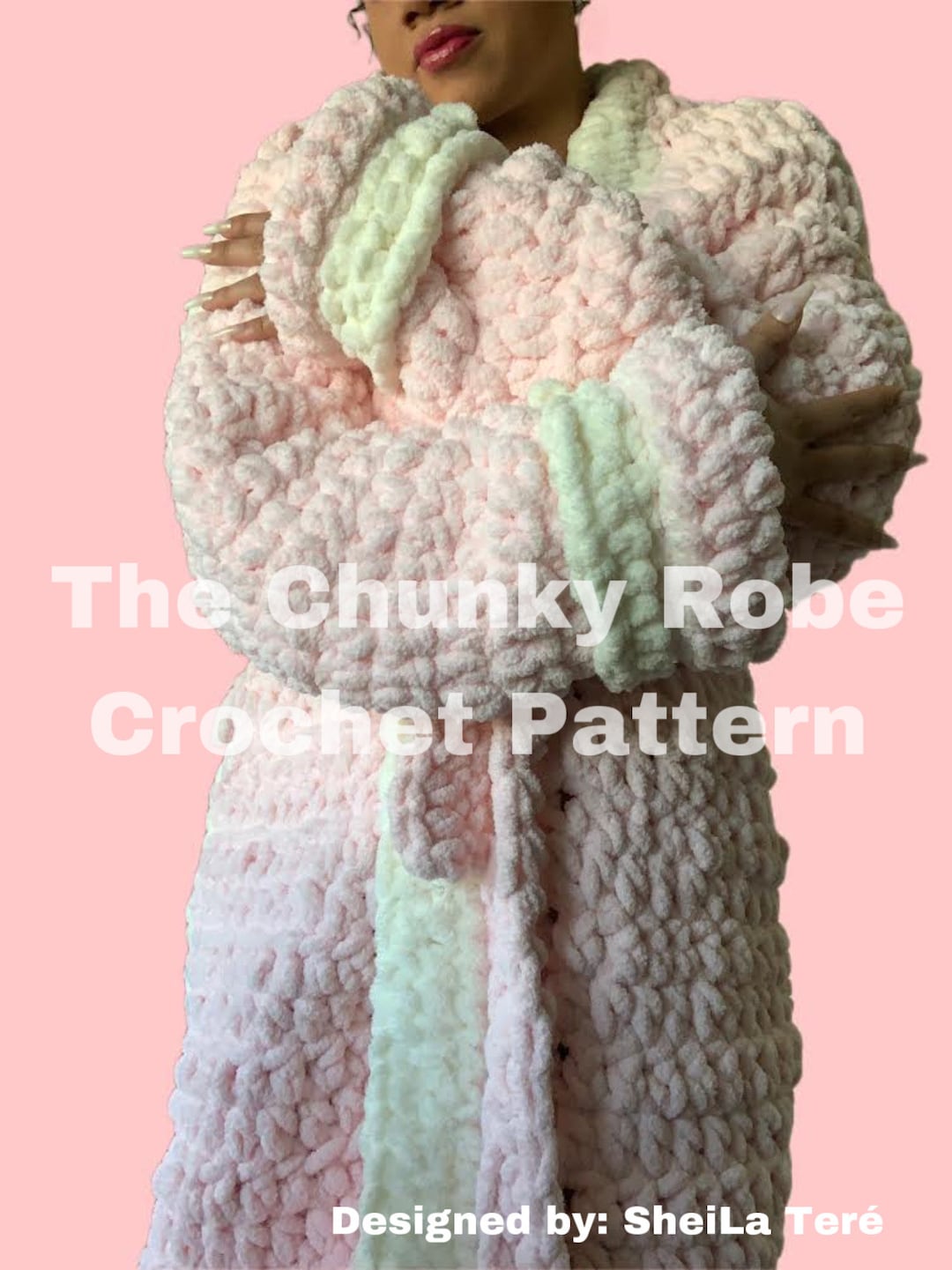 Chunky Crochet Robe Pattern: Easy Loungewear (PDF Download) - Etsy