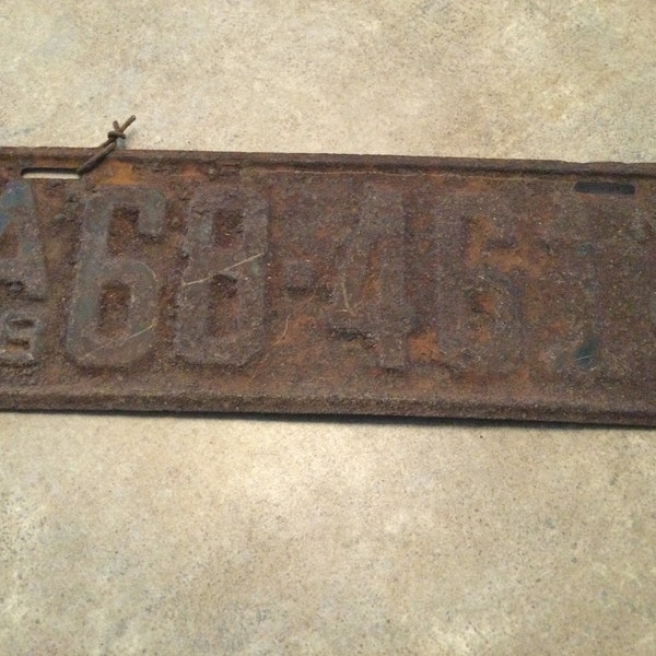 Antique Minnesota License Plate - Etsy