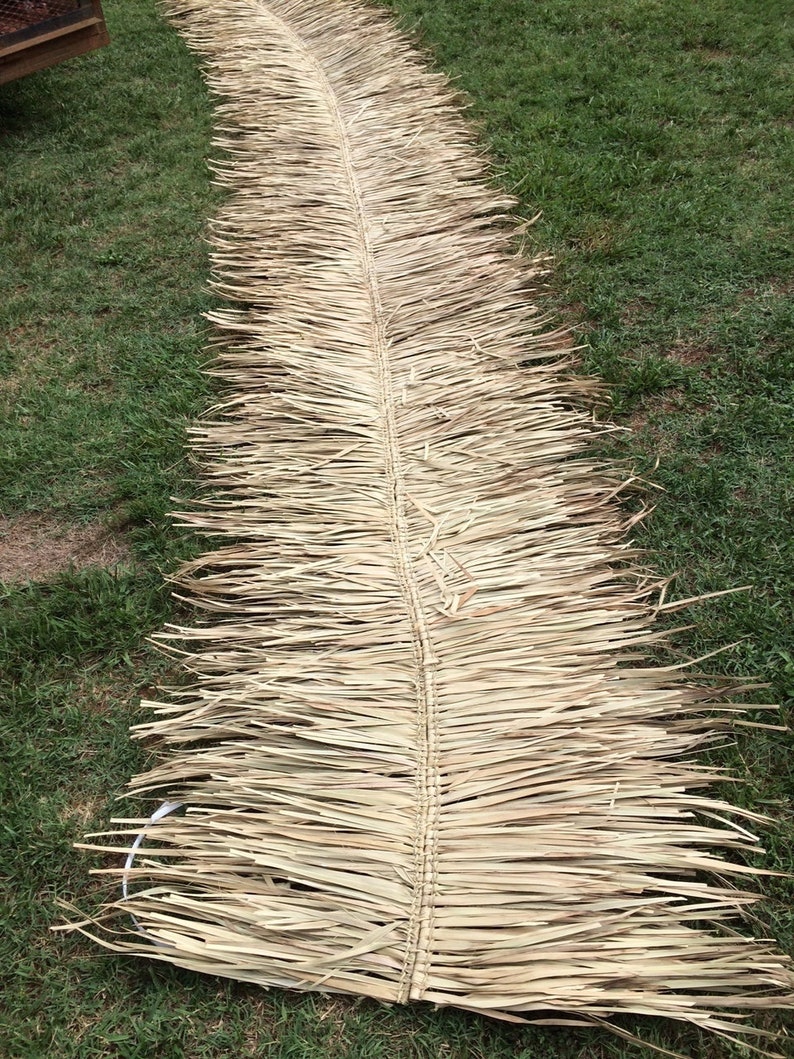 34"x 20' Ridge Cap Comm Grade Tiki Hut Bar Mexican Palm Roof Thatch Cap ...