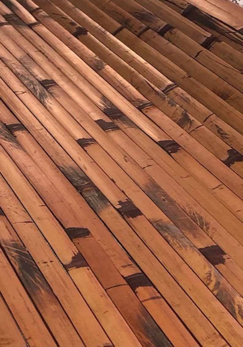 One 4' X 8' Bamboo Wall Paneling Cherry Chocolate - Etsy