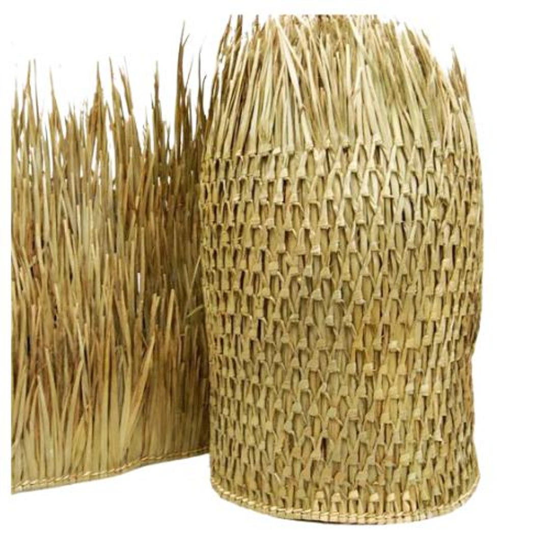 33"×60ft Mexican Palm Grass Tiki Hut Roof Thatch Roll, Palapa Thatch ...