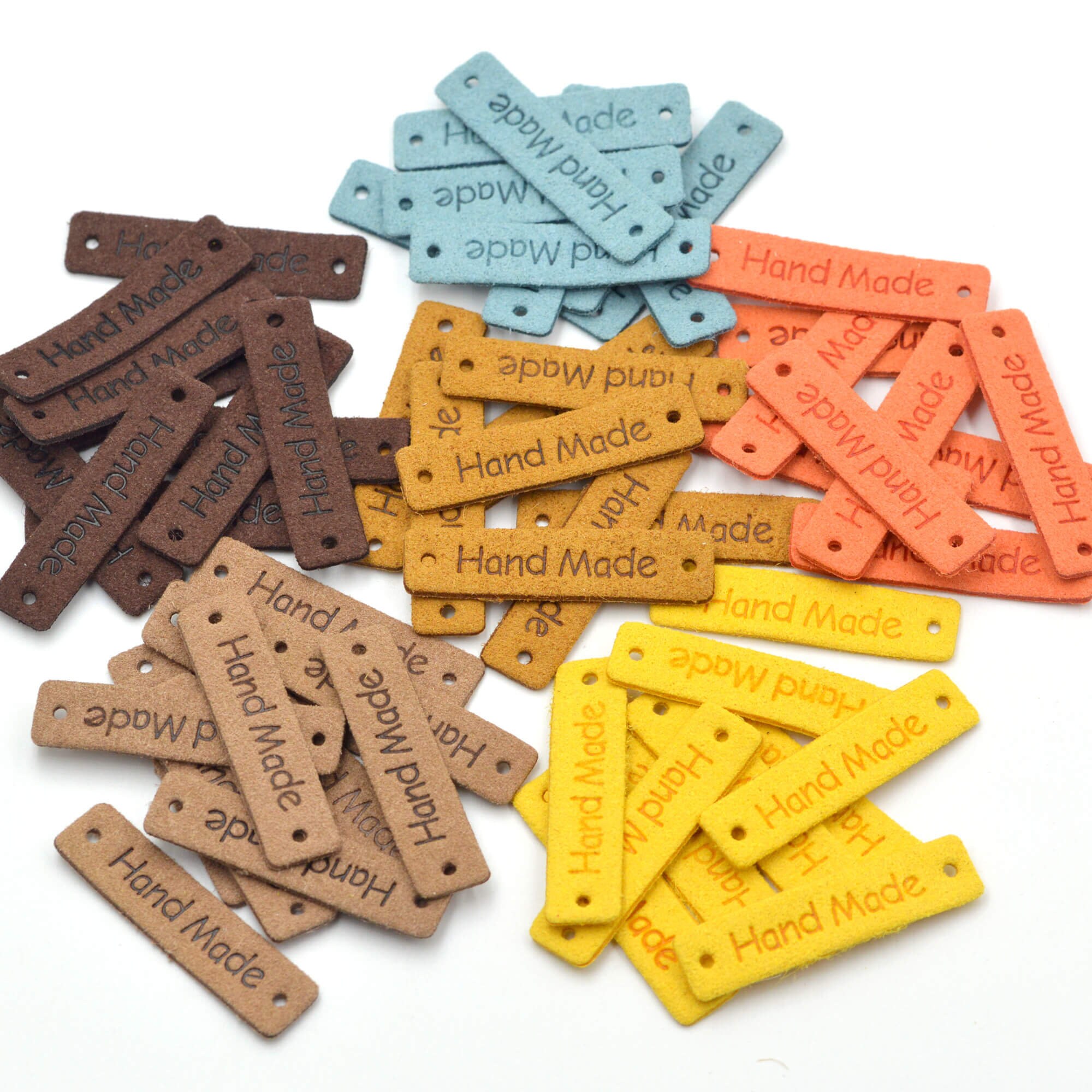 20pcs Assorted Handmade Motif Faux Suede Soft Label Tags for - Etsy