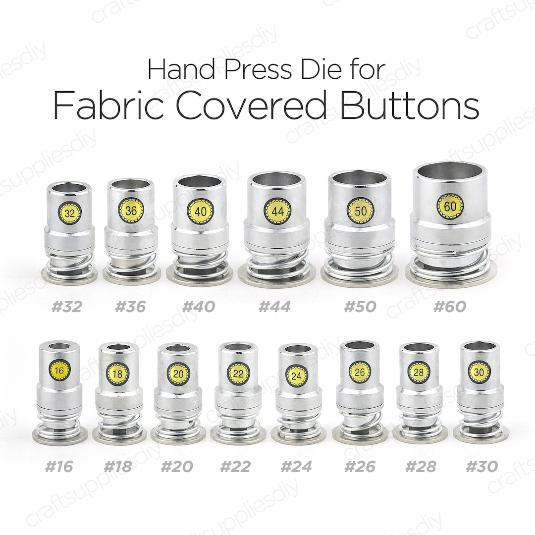 Hand Press Die for Fabric Covered Buttons Setter Setting Tools for ...