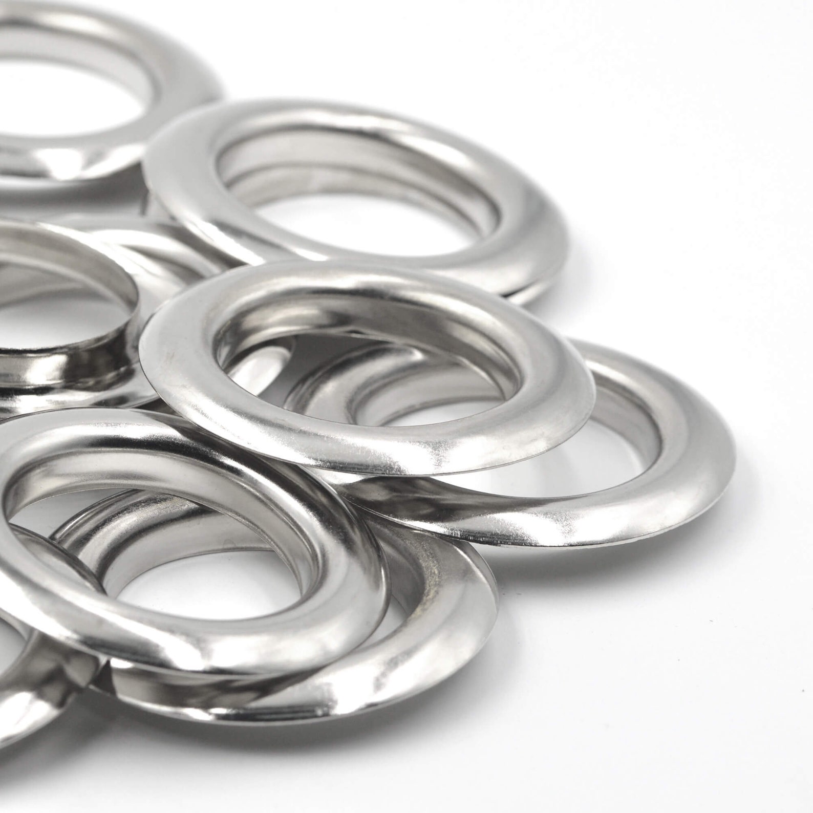 Brass Material Silver Eyelets Grommet With Washer Fit Leather Craft Bag ...