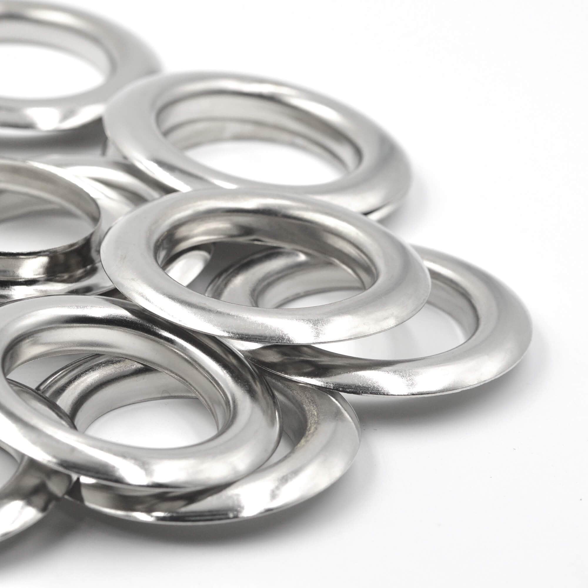 Brass Material Silver Eyelets Grommet With Washer Fit Leather - Etsy