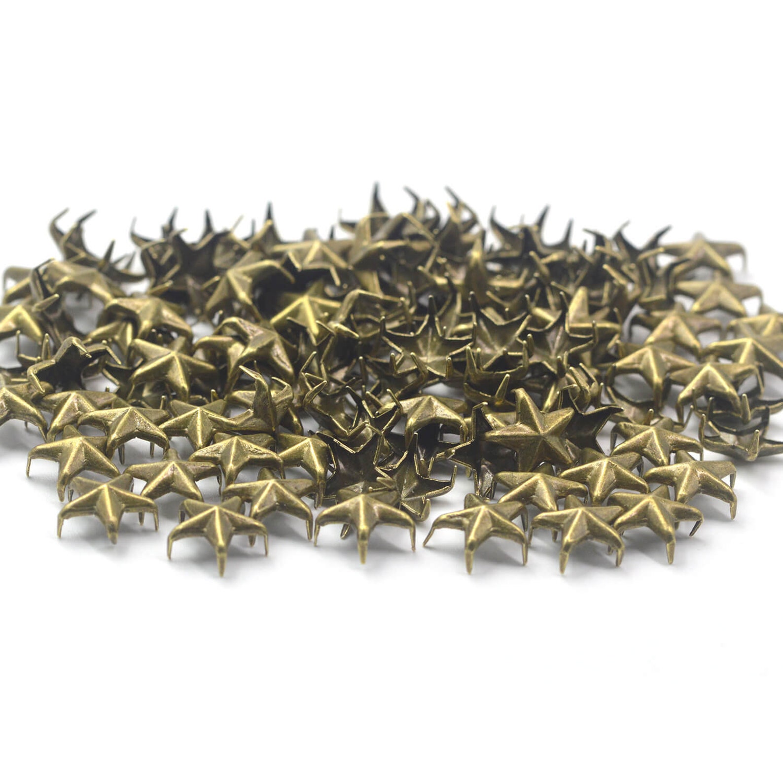 100pcs Punk Star-shaped Studs Nail-heads Punk Spikes Decoration Rivet ...