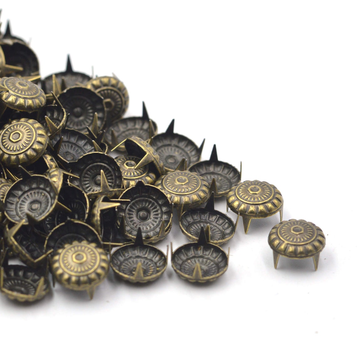 100pcs Bronze Decorative Dome Studs Claw Rivets Nailheads for - Etsy