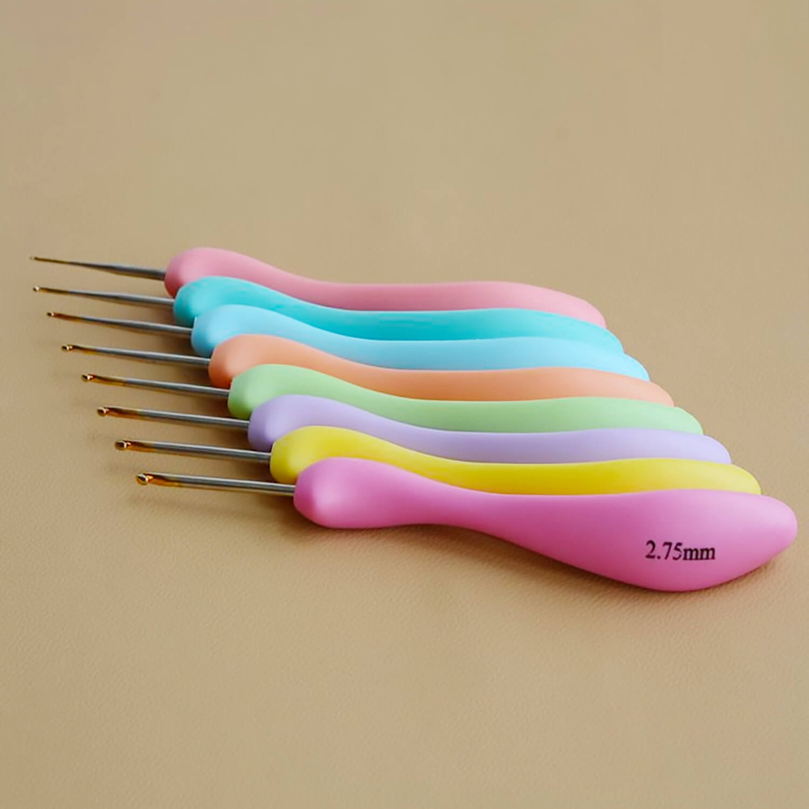 8pcs Assorted Colorful Knitting Sweater Needle Tools Lace Crochet Hooks ...