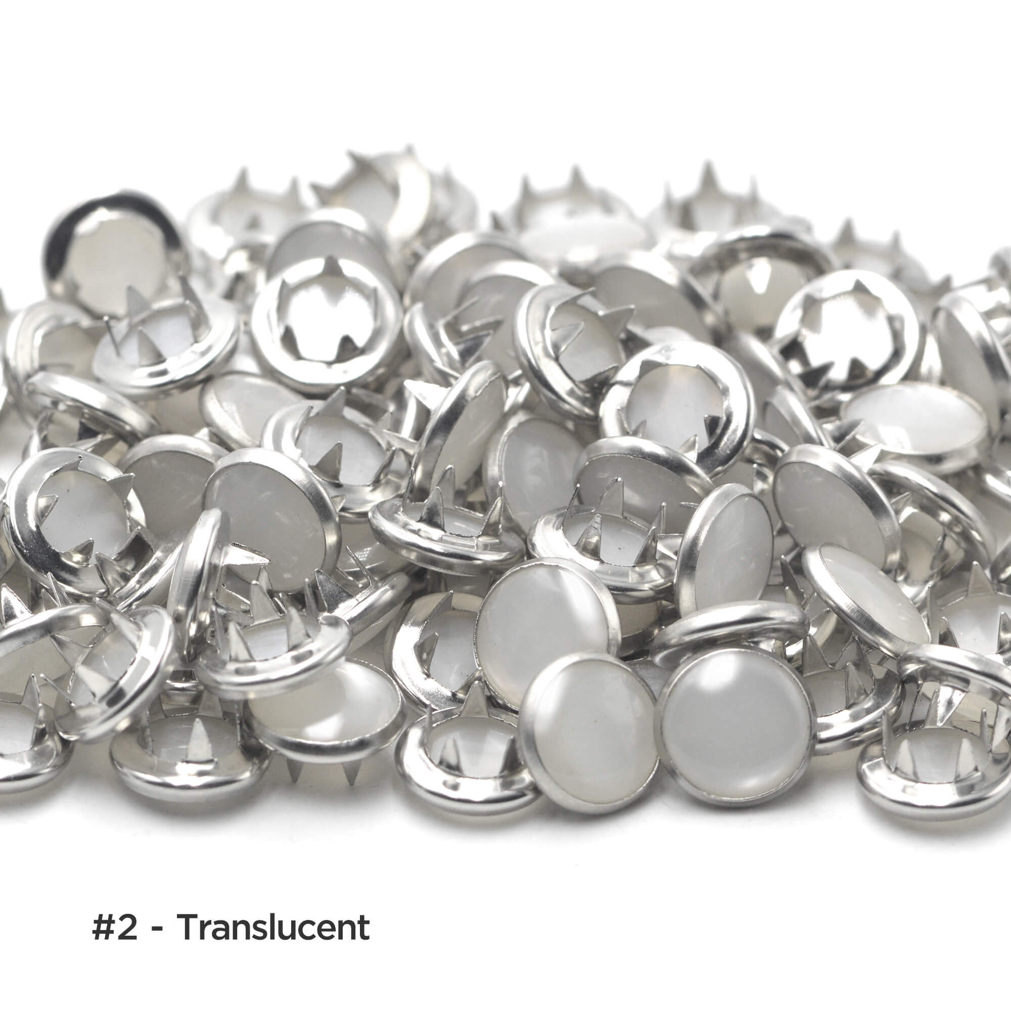 50sets Acrylic Pearl Snap Fasteners Prong Ring Snaps Press - Etsy