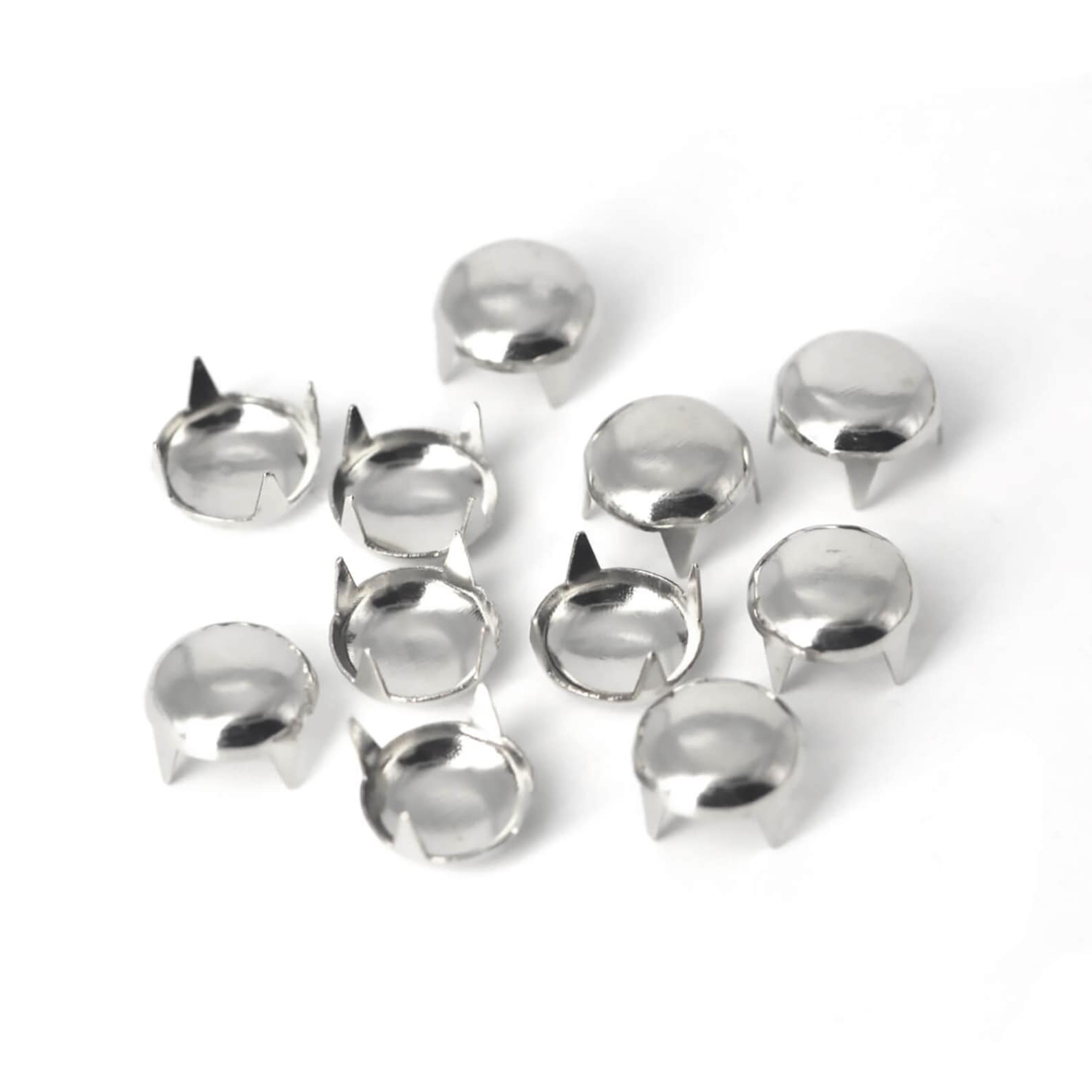 100pcs Half Round Dome Studs Claw Rivets for Handmade Leather - Etsy