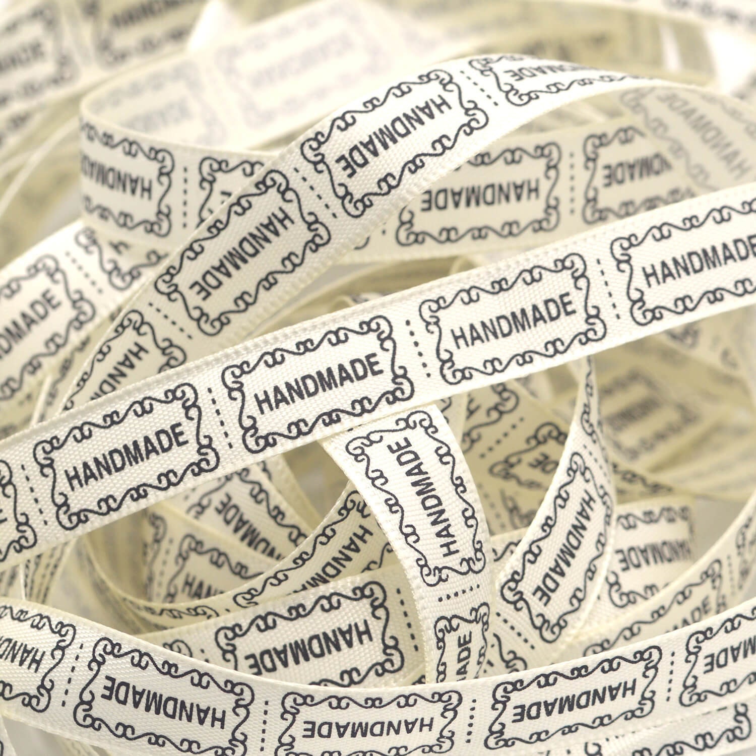 6 Yards Handmade Label Ribbons for Handmade Items DIY Crafts | Etsy