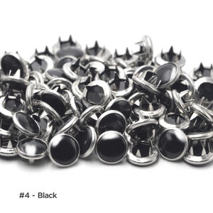 50sets Acrylic Pearl Snap Fasteners Prong Ring Snaps Press Studs Snap ...