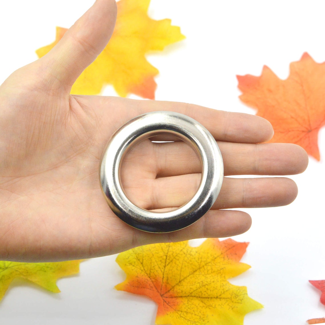 Brass Material Silver Eyelets Grommet With Washer Fit Leather Craft Bag ...